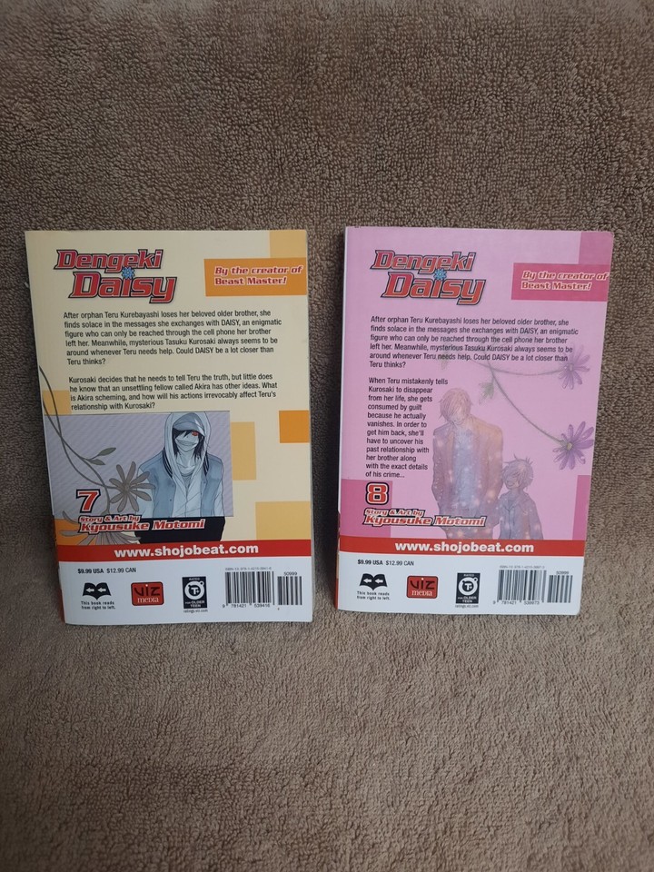 Dengeki Daisy Vol. 7 & 8 by Kyousuke Motomi English Manga Lot | eBay