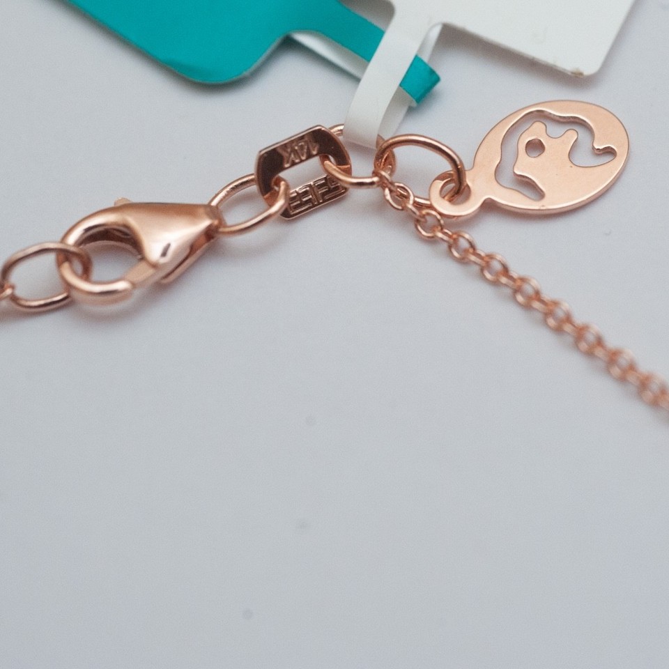 EFFY 14K Rose Gold Parrot Pendant 18" Necklace Diamond, Sapphire ...