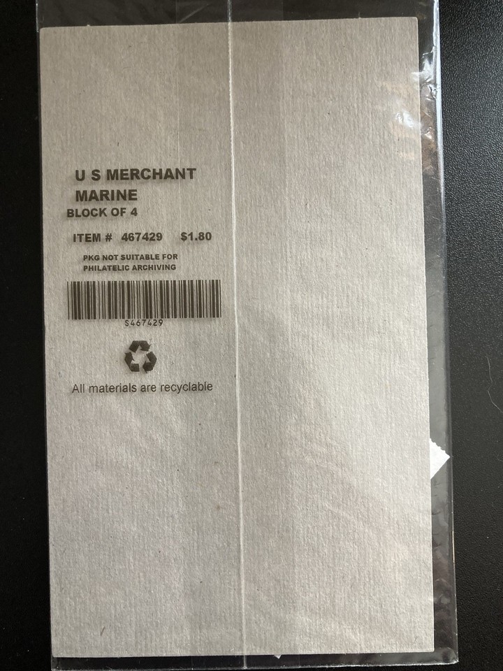 #4548-4551 U.S. Merchant Marine Block of 4 FOREVER Stamps Sealed MNH | eBay