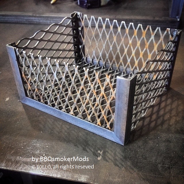 Smoker Fire Box mod firebox expanded coal basket for Offset reverse ...