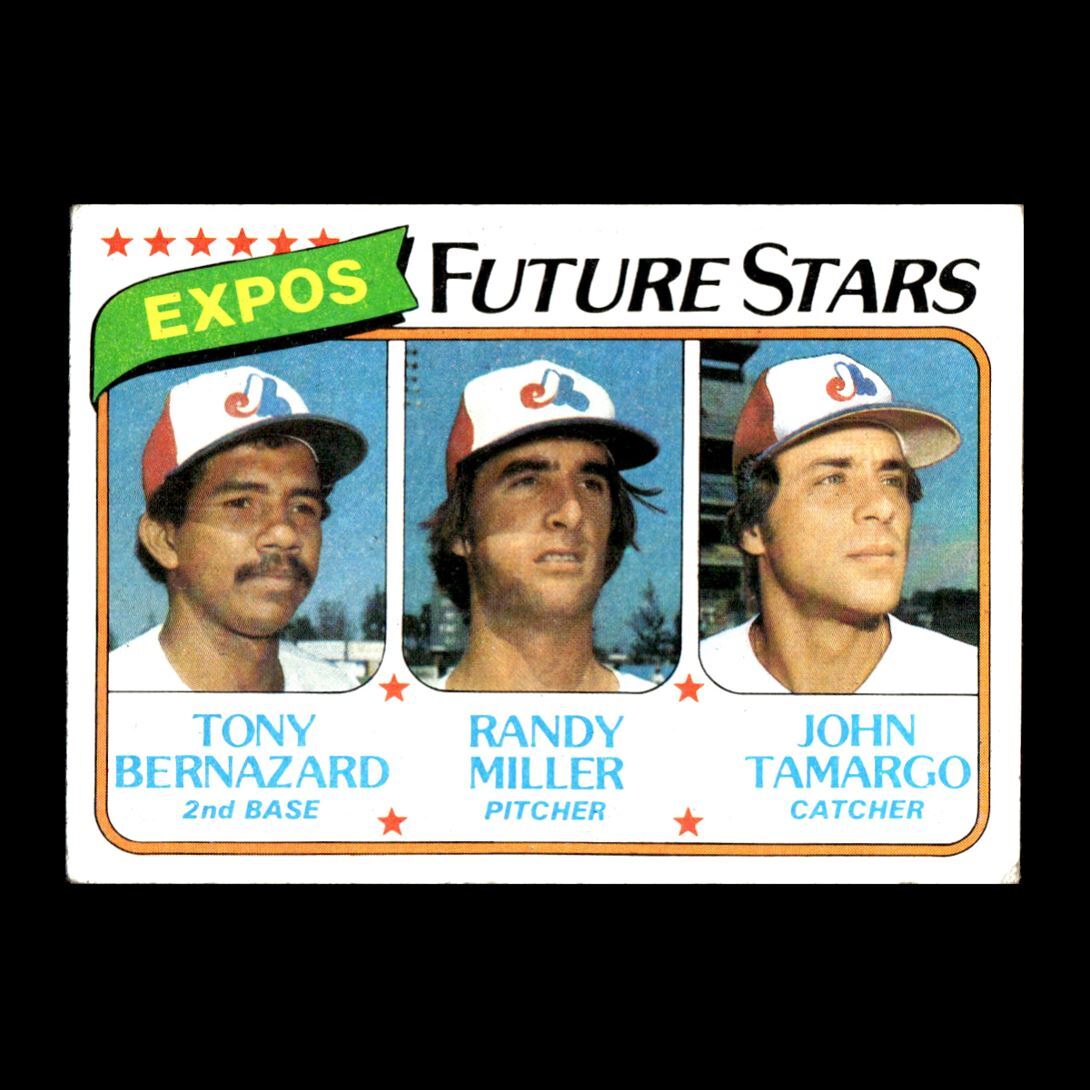 Expos Tony Bernazard/Randy Miller/John Tamargo 1980 Topps Rookie #680 ...