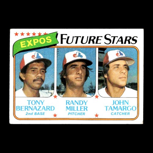 Expos Tony Bernazard/Randy Miller/John Tamargo 1980 Topps Rookie #680 ...