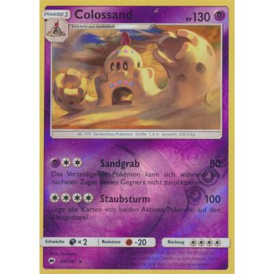 Pokemon 62/147 Colossand - Reverse Holo - Nacht in Flammen | eBay.de