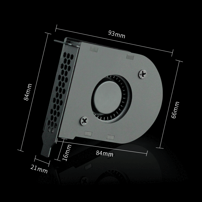 Mini PC Internal Fan GPU Air Exhaust PSU WiFi Card HTPC Rear Half ...