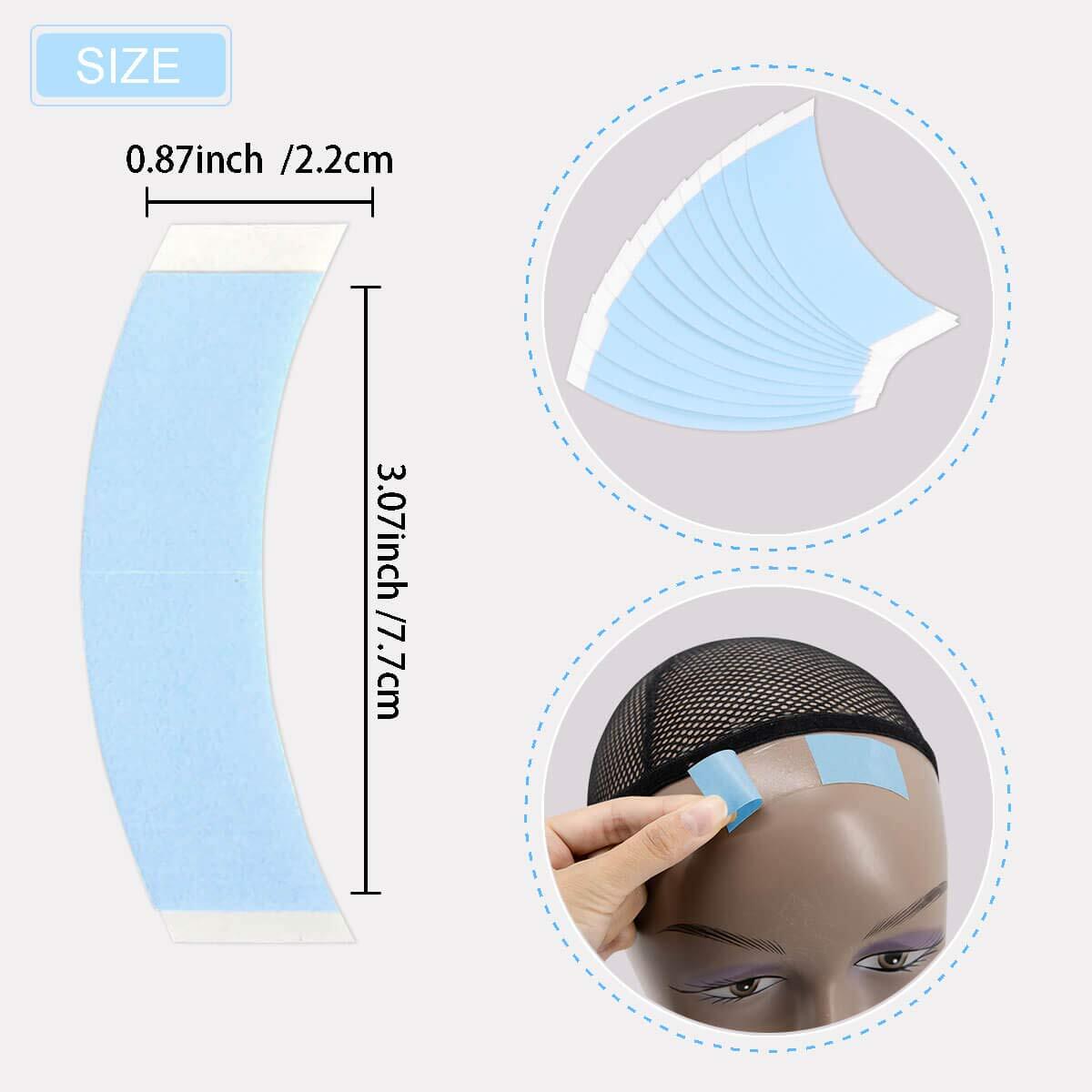 36tabs Double-sided film waterproof sweatproof hair wig with of ...