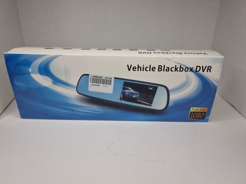Vehicle Blackbox DVR (Full HD 1080) Rearview Mirror Dual Channel ...
