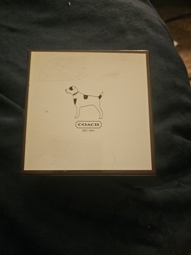 coach dog collar with sun flower charm large | eBay