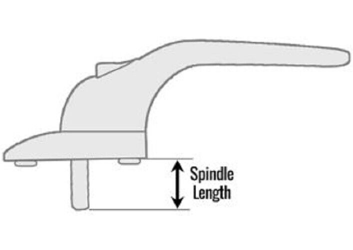 Schlosser Technik UPVC Window Handle Inline Key Locking Espag Double ...