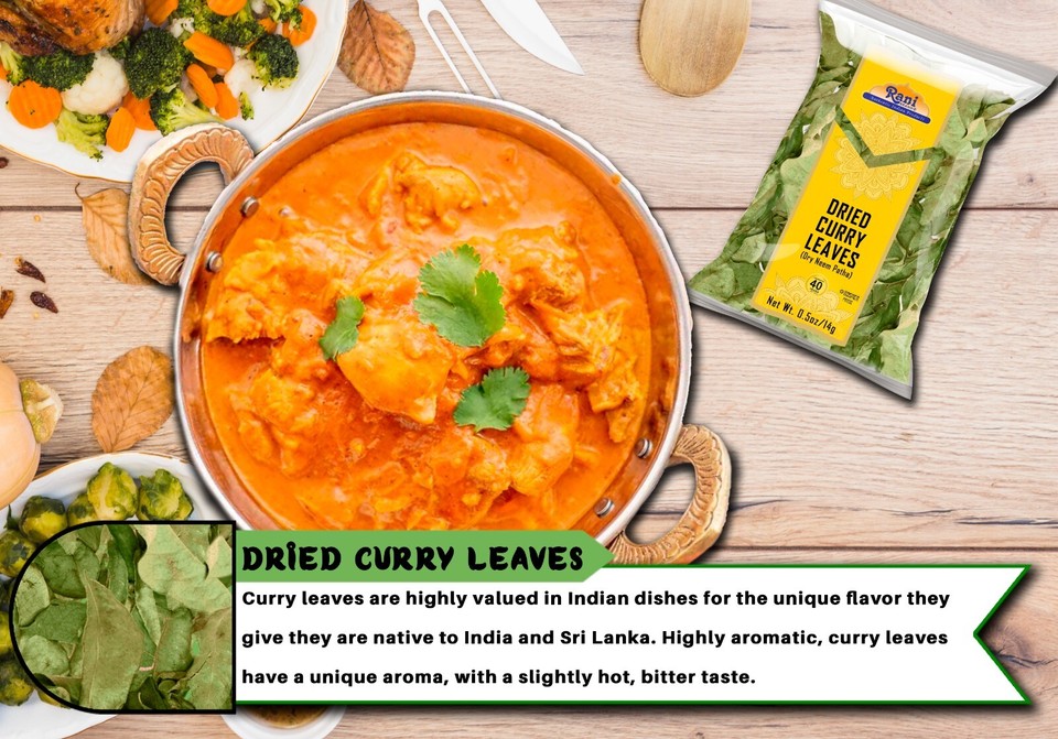 Rani Dried Curry Whole Leaves (Kari Neem Patha) Indian Spice 0.5oz (14g ...