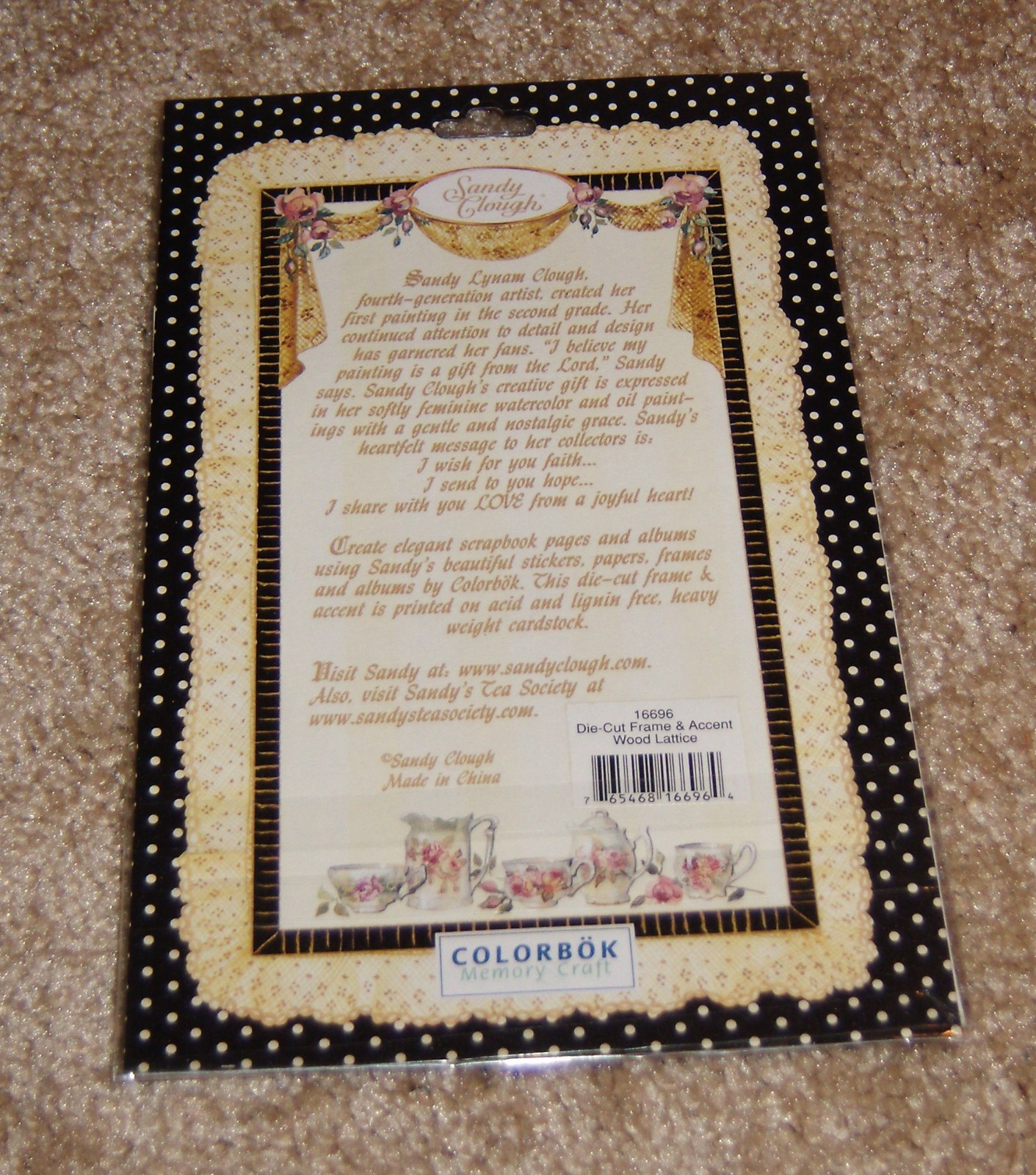 Colorbok Diecut Frame & Accent ~ Sandy Clough....Wood Lattice | eBay