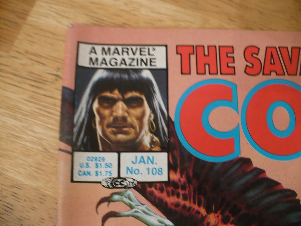 SAVAGE SWORD OF CONAN #108 (6.0 FN) JAN 1985-NICE MID GRADE! I'M ORIG ...