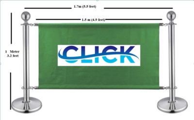 Food Restaurant Bars Office Events Barrier Divider Banner Sign ...