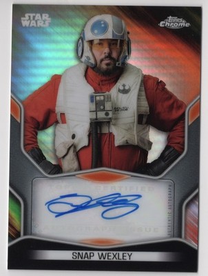 Greg Grunberg Snap Wexley 2021 Topps Star Wars Chrome Legacy Autograph ...