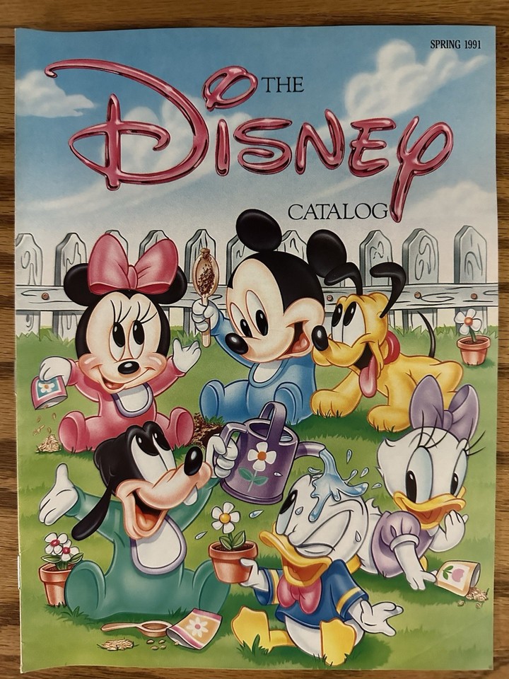 4 Disney Store Catalogs 1991 Baby Mickey Goofy Spring, Summer, Fall ...