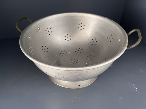 Vintage Aluminum Colander Strainer With Handles Large 32cm across 6cm ...