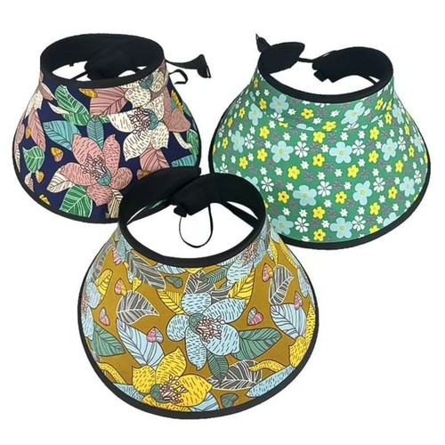 Empty Top Sun Hats Anti-uv Visors Cap Portable Tea Picking Cap Unisex ...