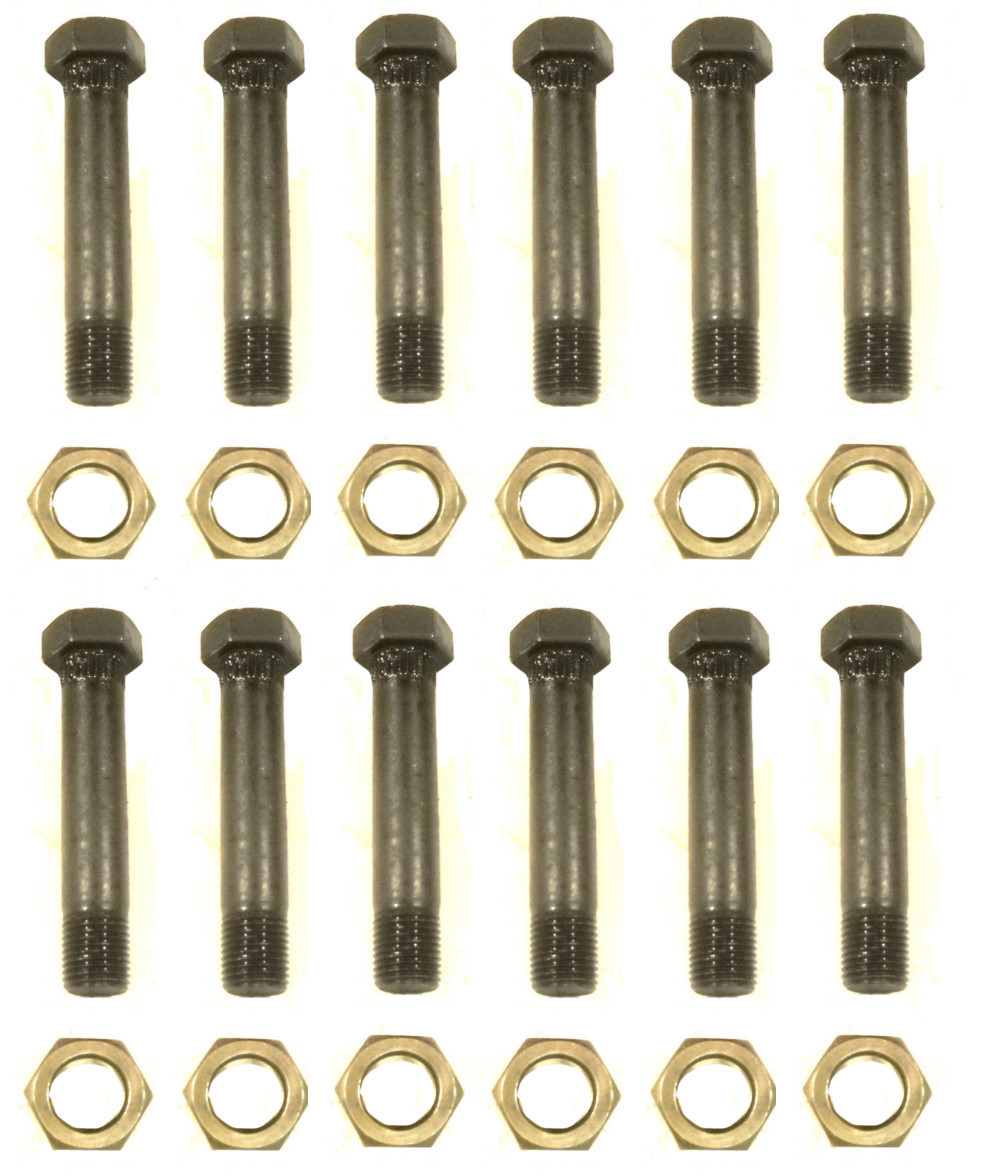 Kit of 12 3.5" Standard Shackle Bolts w/ Lock nuts fits Dexter Trailer ...