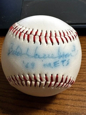 BUD HARRELSON SIGNED AUTOGRAPHED OL BASEBALL! Mets, Phillies!! "69 Mets ...