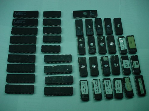 41 Pcs AMD INTEL 1975 Ceramic DIP CPU PERIPHERAL INTERFACE UV EPROM ...