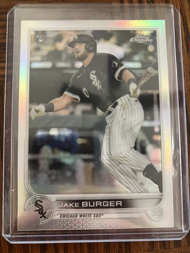 JAKE BURGER REFRACTOR 2022 Topps Chrome ROOKIE Baseball Card 29 White ...