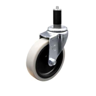 4 Inch Thermoplastic Rubber Wheel 1-1/4 Inch Expanding Stem Caster SCC ...
