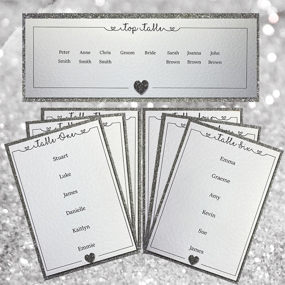 Rectangle Table Seating Chart Template Editable Seating Chart For
