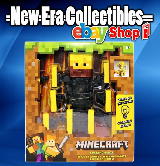 Minecraft Burning Blaze 6" Inch Action Figure Lights up Mattel 2017 ...