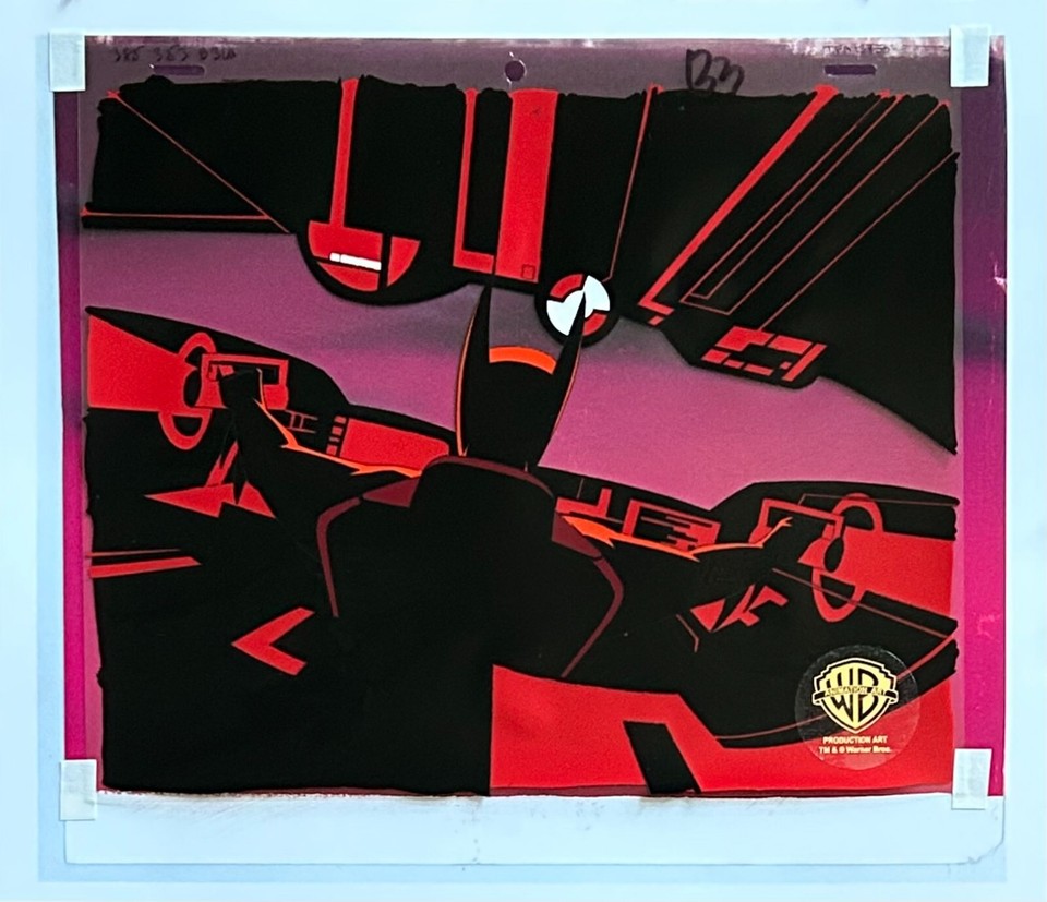 BRUCE TIMM rare BATMAN cel B3 Cockpit BATMAN BEYOND Black Out COA ...