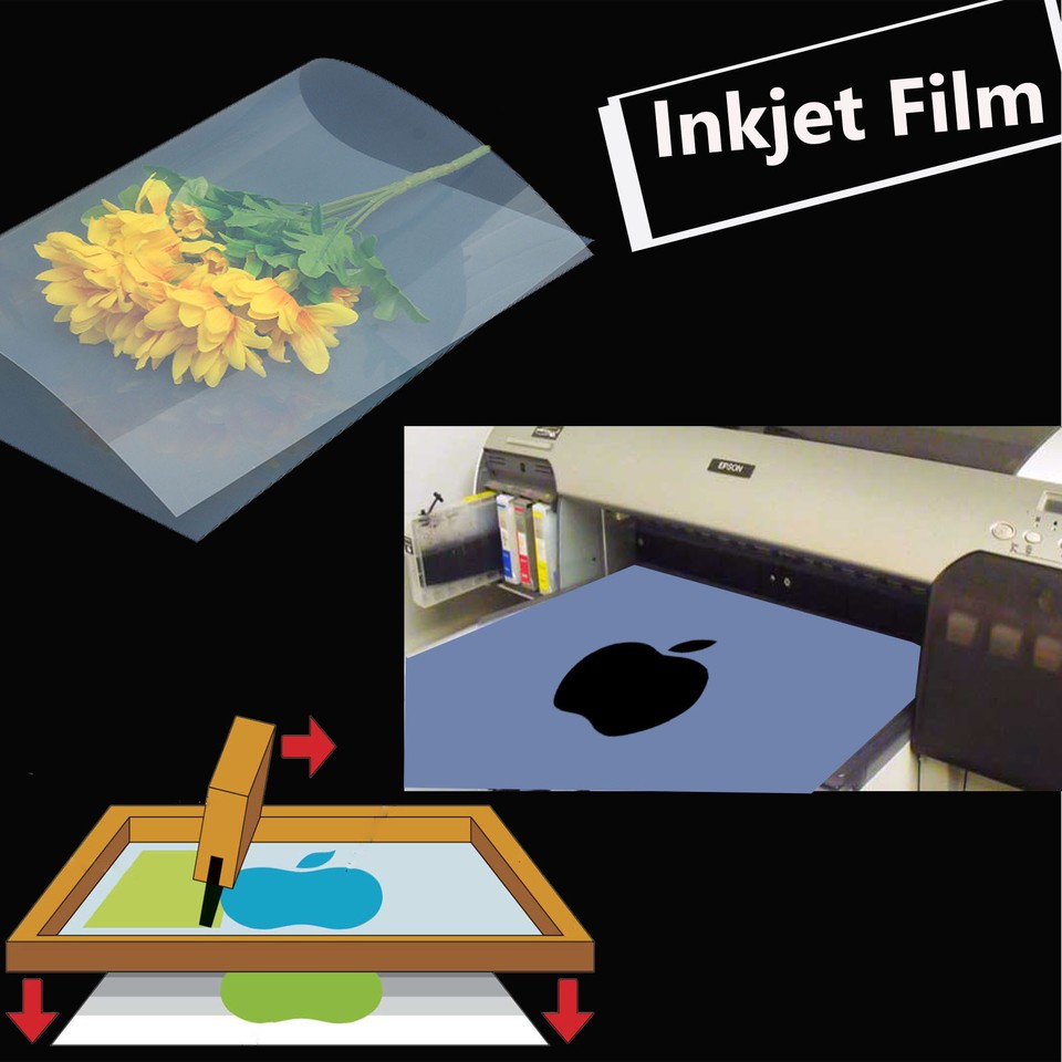 Waterproof Inkjet Instant-Dry Screen Printing Transparency Film 100 ...