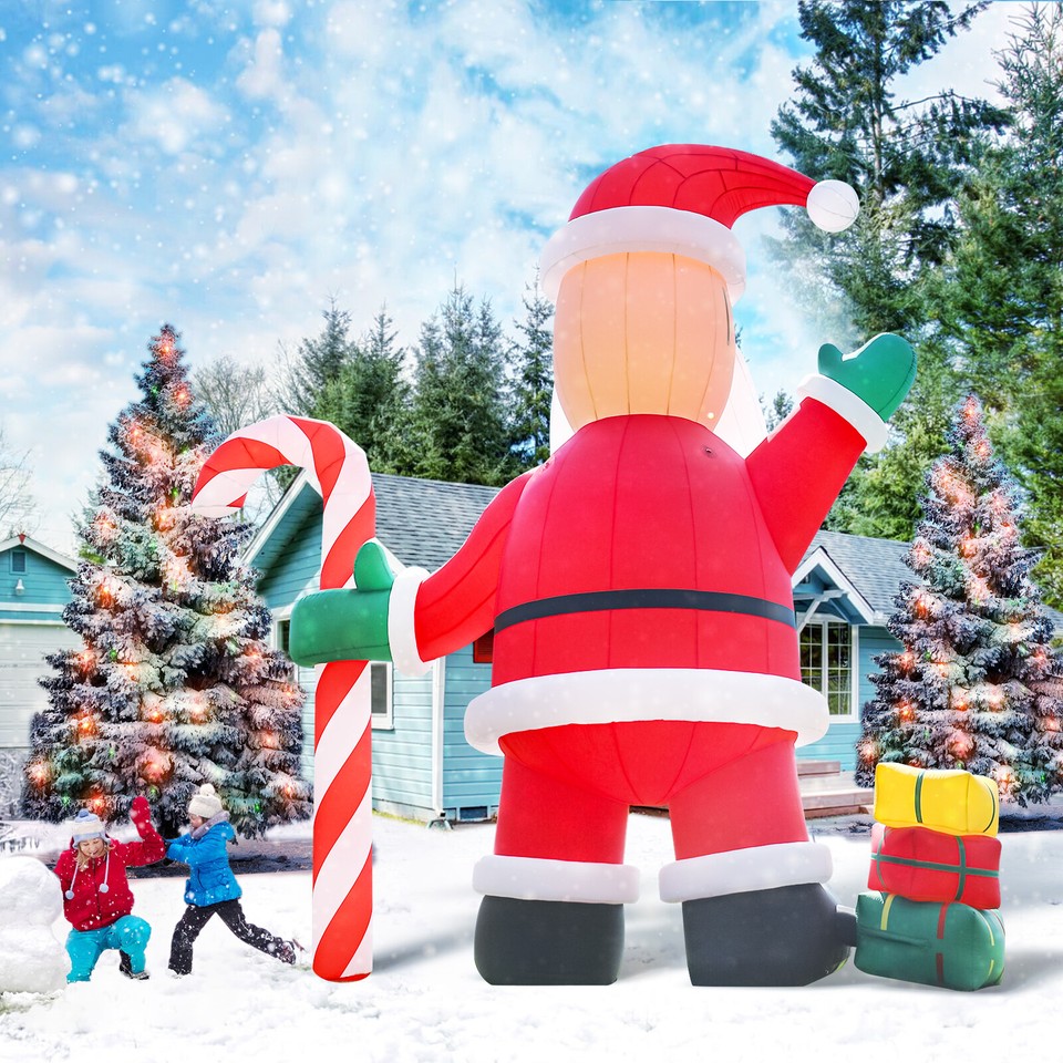 Giant 20/26/33/40 FT Christmas Inflatable Santa Claus For Outdoor Party ...