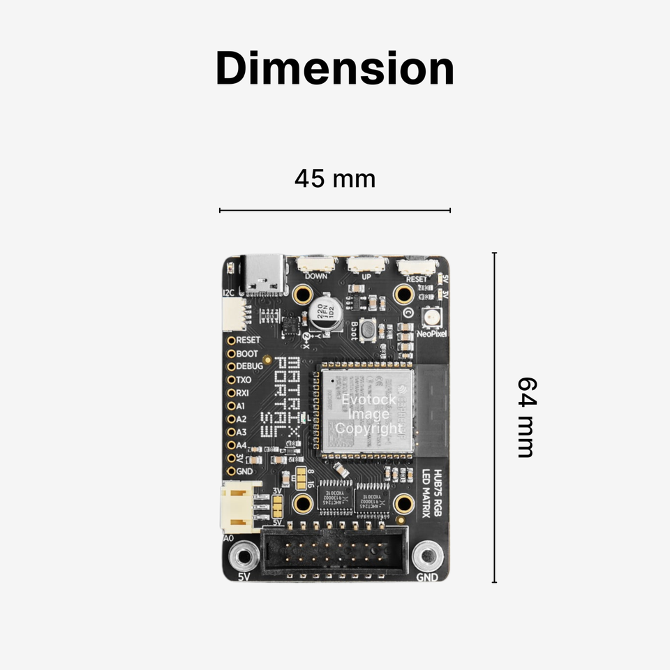 Adafruit Matrix Portal S3 Kit – Smart RGB Display Controller for IoT ...