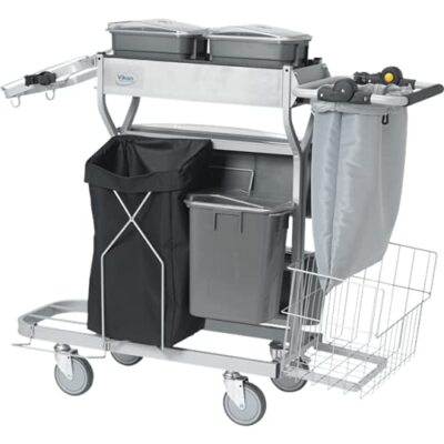 Vikan 580319 Compact Plus Cleaning Cart, Trolley 60 cm VEC System Size ...