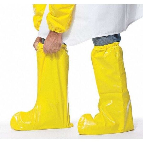 Polyco 49555 Boot Covers,L,Yellow,Pk100 | eBay