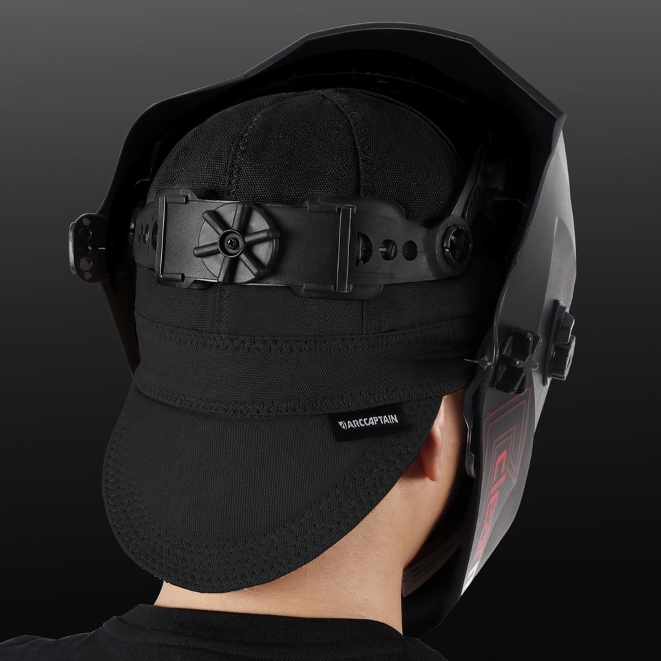 Reversible Welding Cap with Elastic Retractable Band, 8 Panel ...