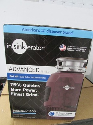 INSINKERATOR GARBAGE DISPOSAL Advanced Series Quiter Evolution 1300 ...