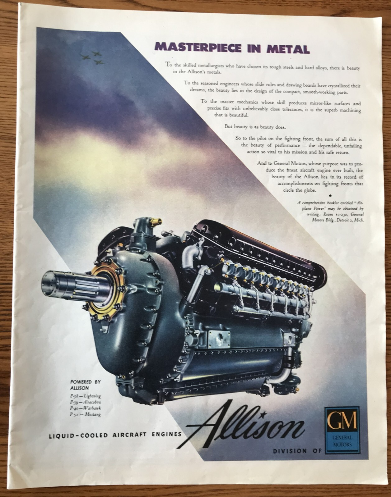 Allison Engine P 51