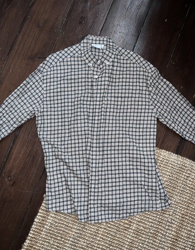 Men’s ASOS brown checked shirt | eBay