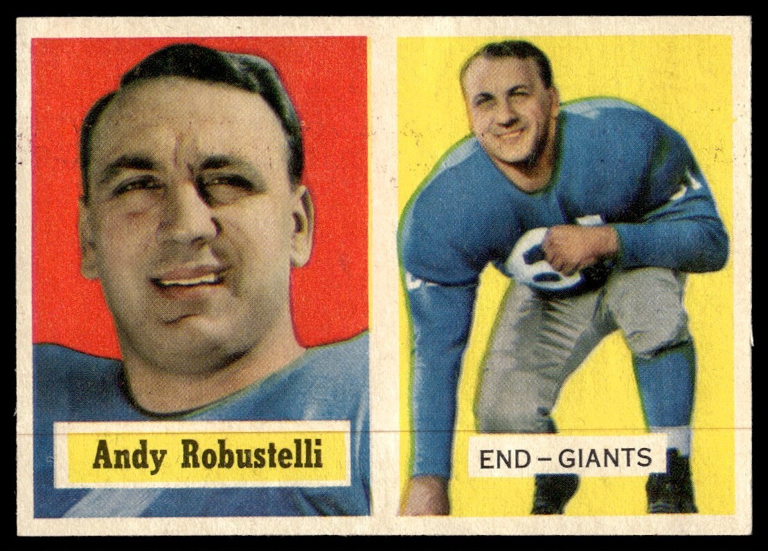 1957 Topps Andy Robustelli NM New York Giants #71 | eBay