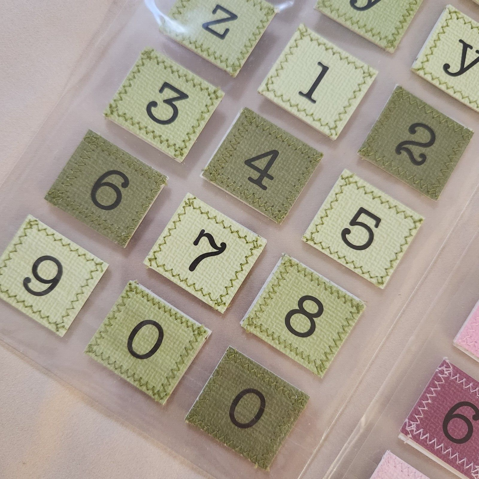 NEW Lot 2 Paper Bliss Paper Ware Stitched Letter Stickers Alphabet ...