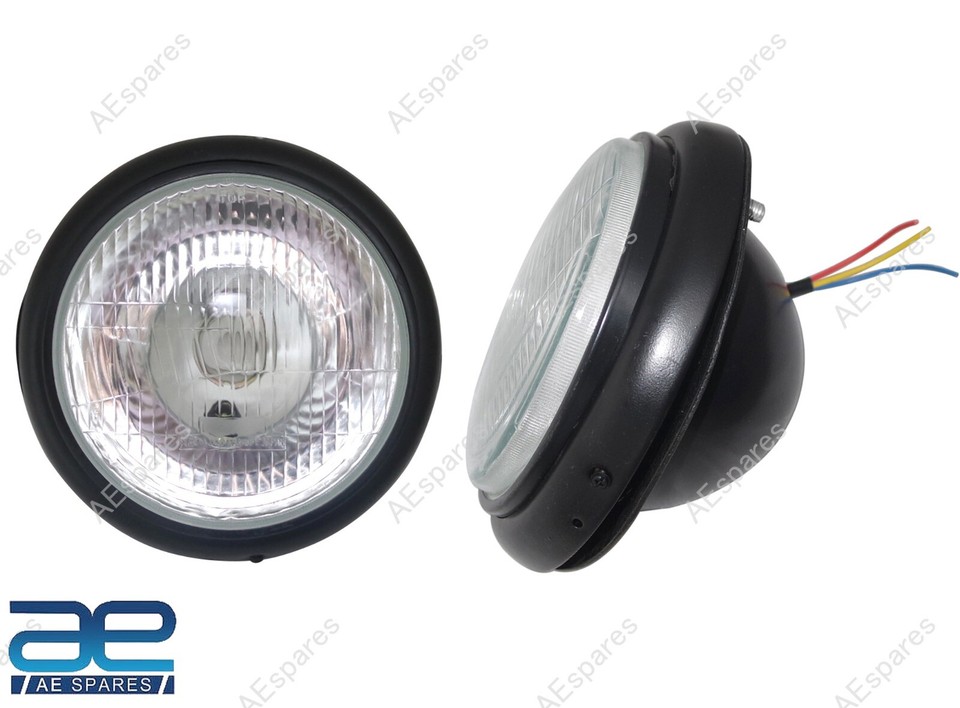 Headlight Head Lamp Pair LH & RH Fits For Willys Jeeps J2A 3A 3B CJ5 ...