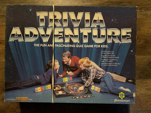 Trivia Adventure Board Game Pressman 1983 VINTAGE Retro Outer Space | eBay