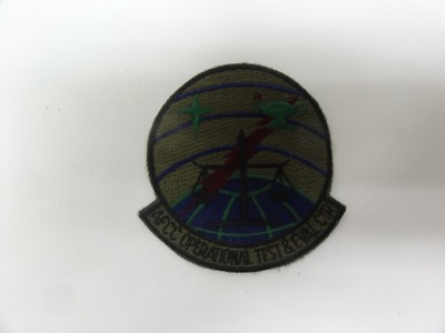 MILITARY PATCH COLORED SEW ON US AIR FORCE AFCC OPERATIONAL TEST & EVAL ...