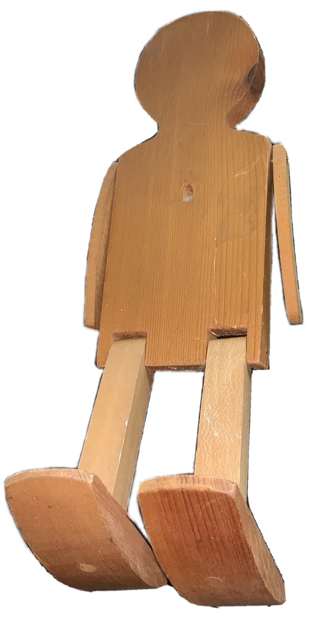 Limber Jill Wooden Dancing Girl Jointed Jig Doll Antique Primitive Folk ...