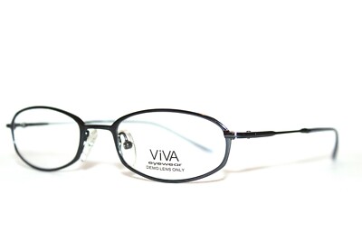 BRAND NEW VIVA VV 196 BLGRY BLACK GREY AUTHENTIC EYEGLASSES RX FRAMES ...