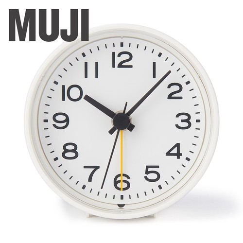 MUJI Analog Alarm Clock with Silent Sweep Second-hand | eBay