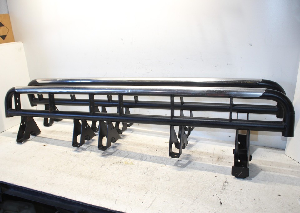 2003-2007 HUMMER H2 6.0 SIDE STEP RUNNING BOARD GUARD RAIL BAR SET OEM ...