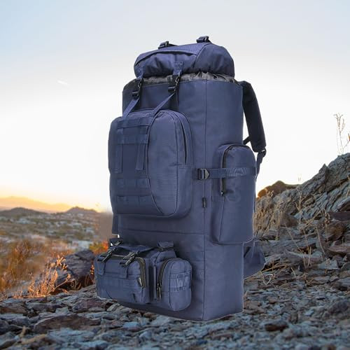 King'sGuard 100L Camping Hiking Backpack Molle Rucksack Military ...