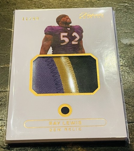 RAY LEWIS /99 2024 Keepsake Sports REAL Gem & Relic Patch Thick ...