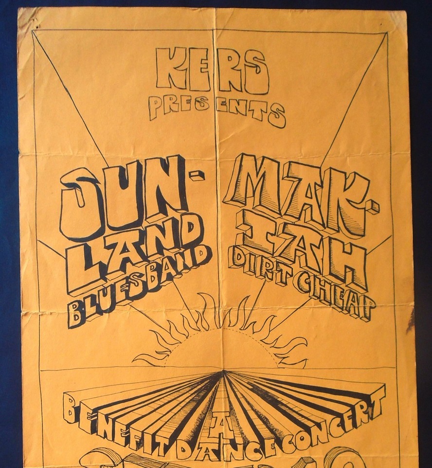 ORIGINAL_2/19-66 CONCERT POSTER-KERS RADIO-SAC STATE-USSC GYM-SUNLAND ...