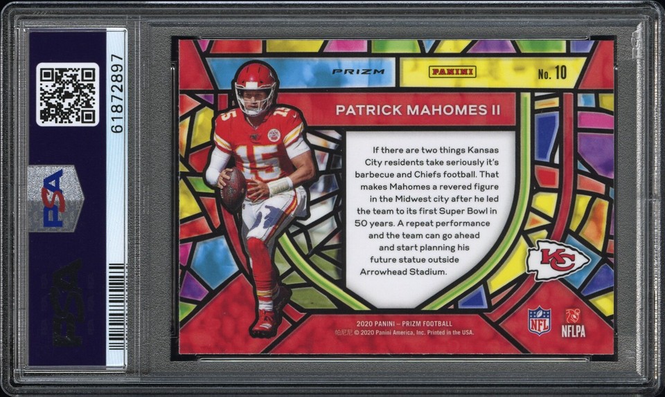 2020 Panini Prizm Stained Glass #10 Patrick Mahomes Ii Stained Glass PSA 10 | eBay